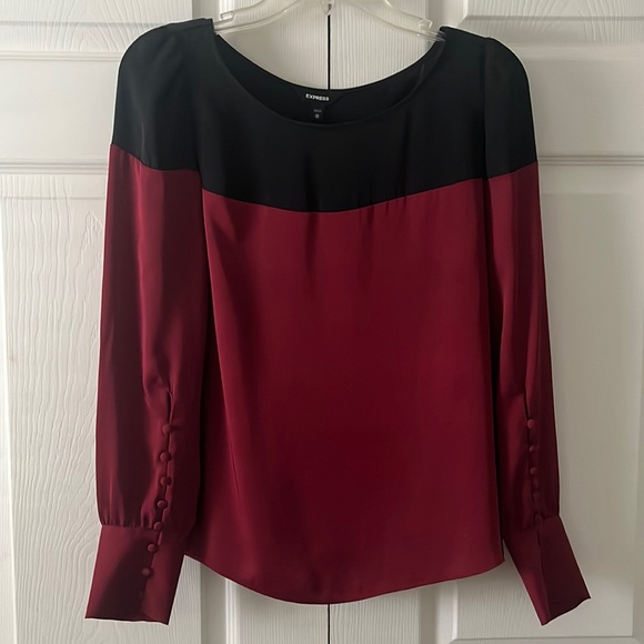 Express | Tops | Express Portofino Color Block Blouse | Poshmark